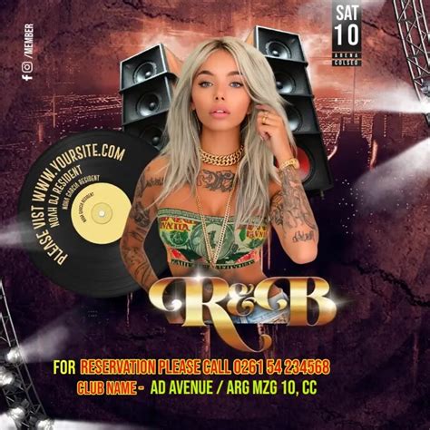 R And B Concert Template Postermywall