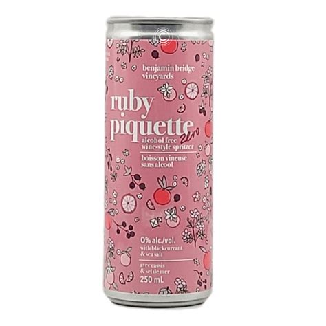 Benjamin Bridge Ruby Piquette Zero Non Alcoholic Wine Collective A