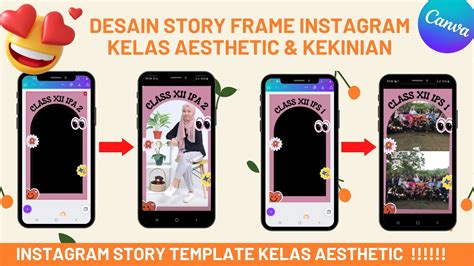 Tutorial Cara Membuat Desain Instagram Story Frame Kelas Aesthetic 🤩😍😱