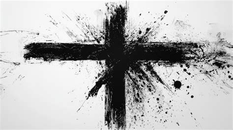 Premium Photo Cross Out Line Black Grunge Design With Messy Traces