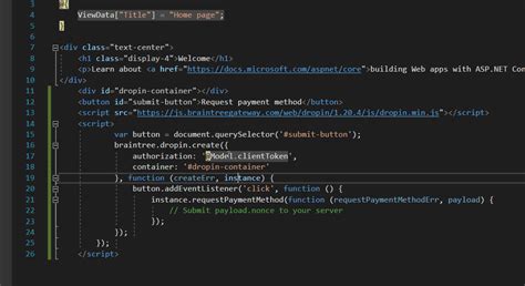 C How To Pass A Parameter To A Javascript Function That Populates A Div From A Page Model To