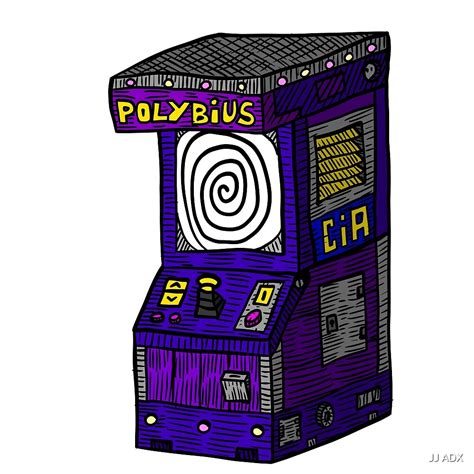 Polybius Arcade Game Spooky Art By Jj Adx Redbubble