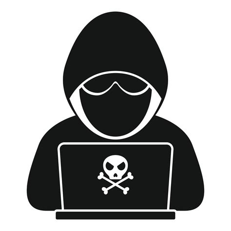 Modern Hacker Icon Simple Style 14513654 Vector Art At Vecteezy