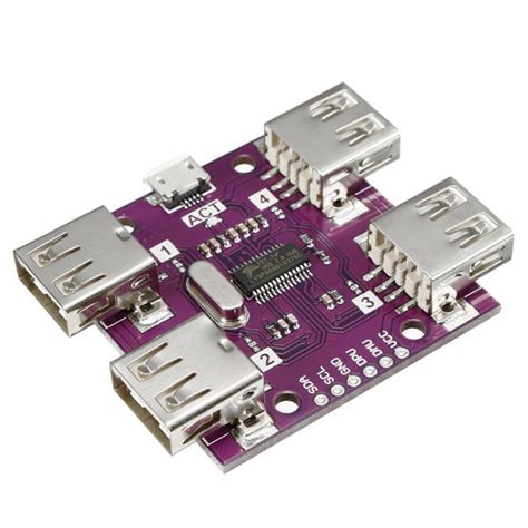 Usb 20 Hub 4 Port High Speed Control Module Dc 5v