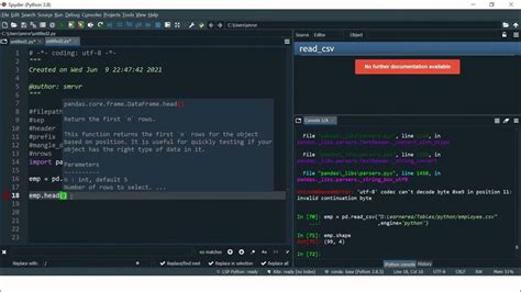 Unicodedecodeerror Python Pandas Pdreadcsv ‎learnerea Shorts