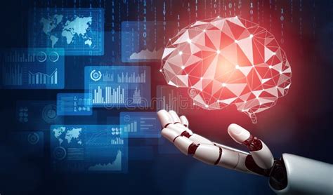 Mlp Futuristic Robot Artificial Intelligence Concept Stock Illustration Illustration Of