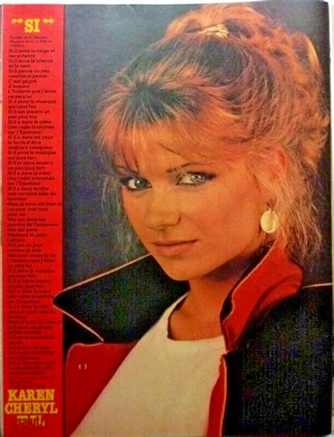 Karen Cheryl Coupure De Presse 1 Page 1981 Clipping Eur 4 00