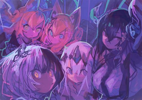 Fuwawa Abyssgard Mococo Abyssgard Nerissa Ravencroft Shiori Novella Mococo Abyssgard And 5