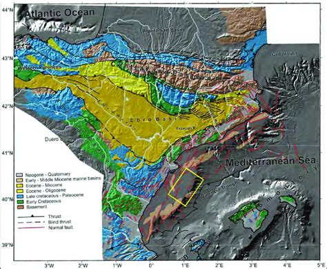4 Framework Of Major Tectonic Lineaments For Catalan Coastal Ranges Download Scientific