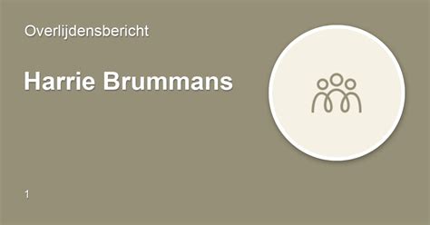 Harrie Brummans 5 Januari 2017 • Overlijdensbericht En Condoleances
