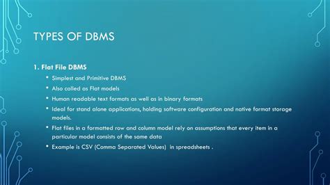 Ppt Dbms Types And Node Function Powerpoint Presentation Free