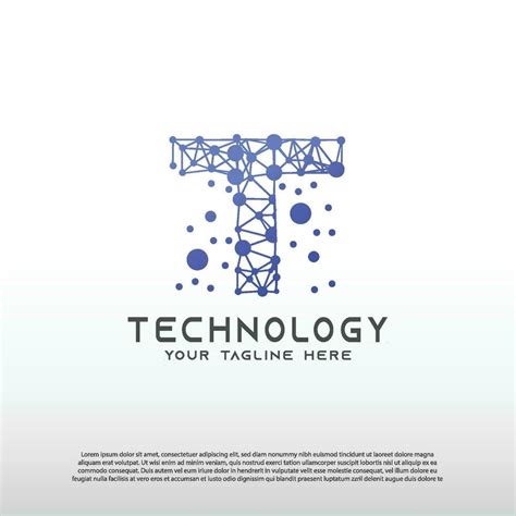 Technology Logo With Initial T Letter Network Icon Vector 26739499 Vector Art At Vecteezy