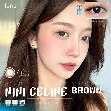 💗คอนแทคเลนส์💗ขนาดมินิ💗mini Celine Ilens สี Brown Gray Shopee