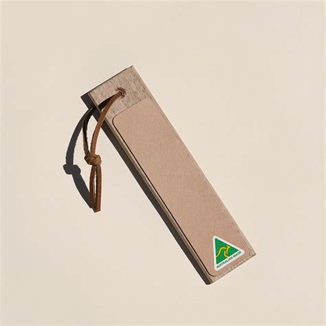 Sydney Strop Co Mini Leather Strop Made In Australia Tan Roohide