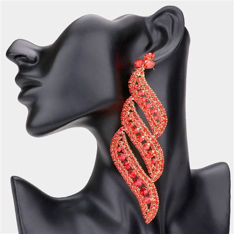 Red Earrings Etsy