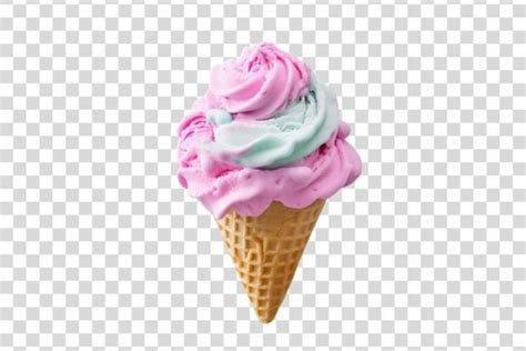 Cotton Candy Ice Cream 1 Isolated Graphic By Whimsy Girl · Creative Fabrica