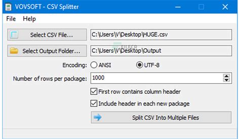 VovSoft CSV Splitter 2 0 Full Version Free Download FileCR
