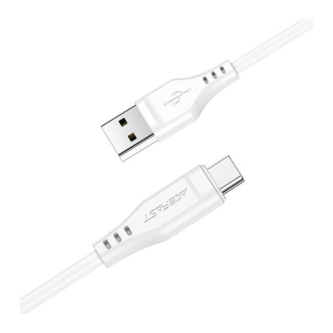 สายชาร์จ Acefast Usb A To Usb C Cable Tpe Data 1 2m White