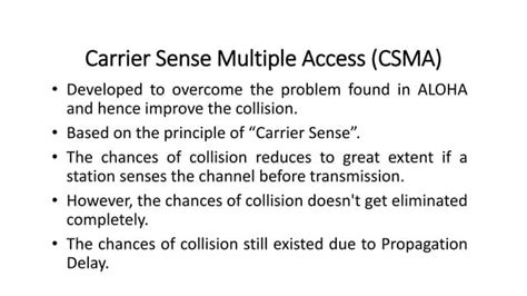 Random Access Protocols Topicc In Tcpippptx