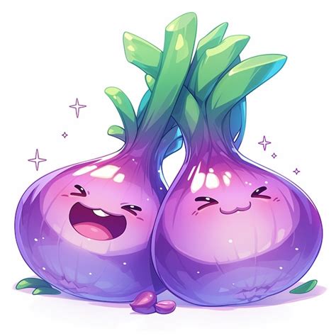 Premium Vector Plump Shallots With Purple Tinged Skin