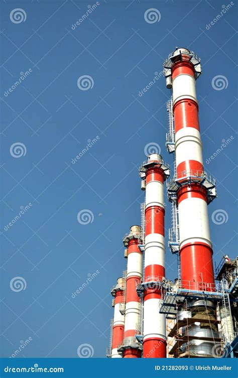 Power Plant Stack Stock Image Image Of Stack Electricity 21282093