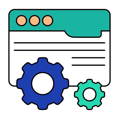 Premium Download Icon Of Web Setting 13018753 Vector Art At Vecteezy