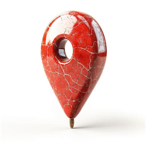 Premium Photo Map Pointer Pin Isolated On White Background Red