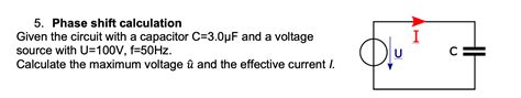 Solved Phase Shift CalculationGiven The Circuit With A Chegg Com