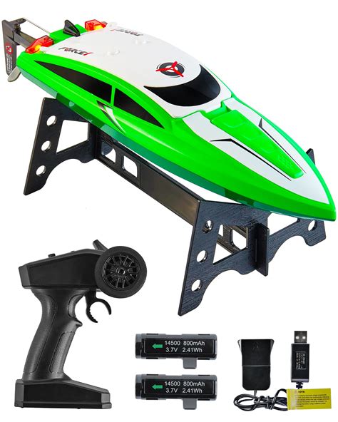 Force1 Velocity Green Fast Rc Boat Remote Control Boat