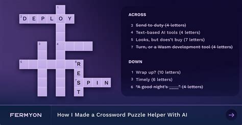 Savvy Silicon How I Made A Crossword Puzzle Helper With Ai