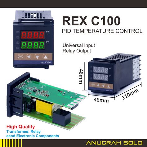 Jual Pid Temperature Controller Rex C100 Thermostat Digital Universal
