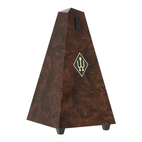 Wittner Pyramid Plastic Metronome Burr Walnut Effect Violins Australia