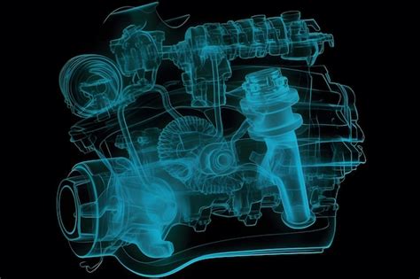 Premium Ai Image Motor Visualization Digital Neural Network Ai Generated