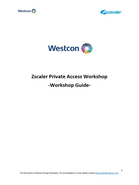 Zpa Workshop Guide V11 Unified Pdf Installation Computer Programs