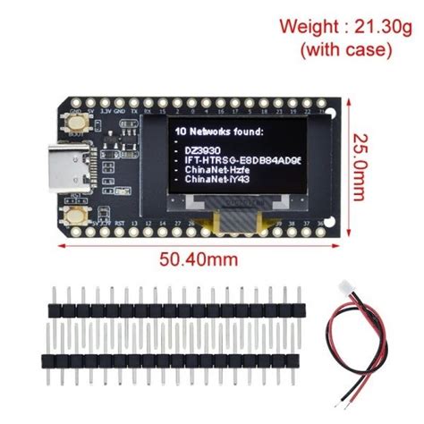 Tarjeta Desarrollo Esp32 Oled V3 0 Tipo C SSD1306 0 96 4MB Yorobotics