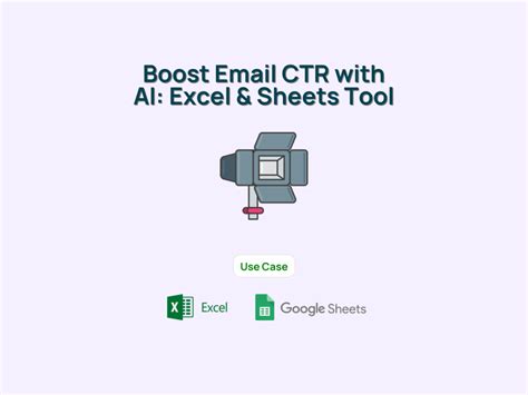 Boost Email Ctr With Ai Excel And Sheets Tool Use Case Clever Csv