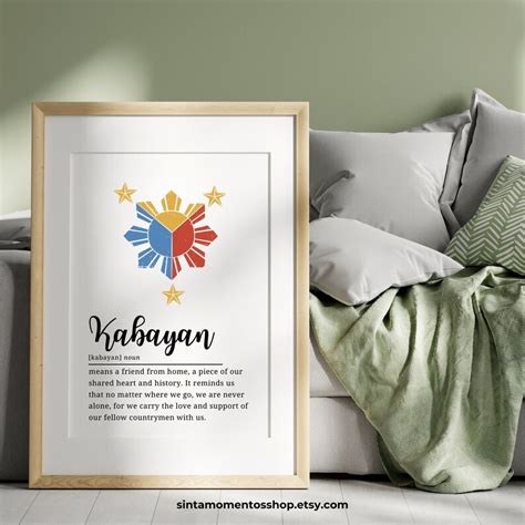 Kabayan Definition Printable Wall Art Filipino Poster Kabayan