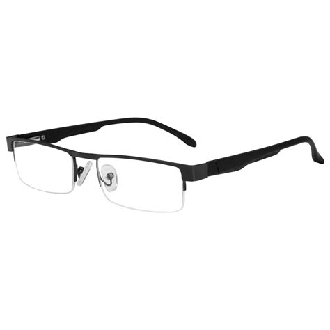 Men Titanium Alloy Business Reading Glasses Half F Grandado