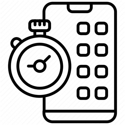 Time Tracking App Softwares Phone Icon Download On Iconfinder
