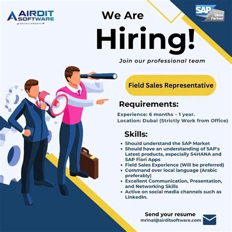 Field Sales Representative Dubai Uae Gulf Career Hunt