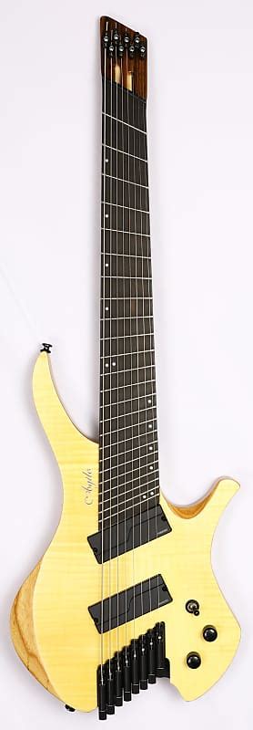 Agile 8 String Multi Scale Fan Fret Headless Electric Chiral Reverb