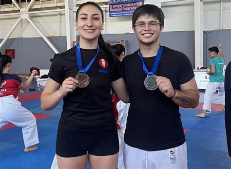 Patricia Oñate Y Benjamín Rojas Subieron Al Podio En Torneo Interregional De Karate