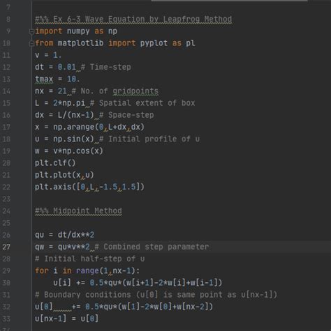 Below Is The Python Program Used To Solve The Wave Chegg Com