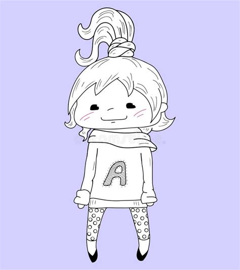 Счастливый план головы мальчика шаржа Иллюстрация вектора для книжка раскраски Иллюстрация