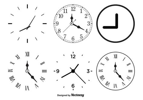 Clock Numbers Vector Art Icons And Graphics For Free Download