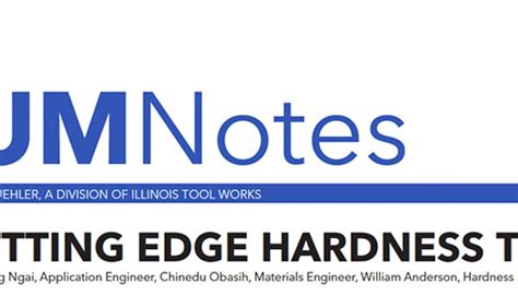 Cuts Like A Knife Hardness Testing Matters Buehler Metallography Equipment And Supplies For