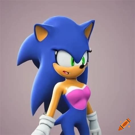 Hatsune Miku Portrayed As Sonic Character On Craiyon