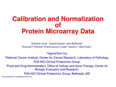 Ppt Calibration And Normalization Of Protein Microarray Data Powerpoint Presentation Id251587