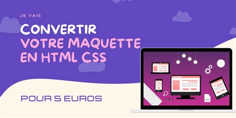 je vais convertir votre maquette psd xd figma en html css