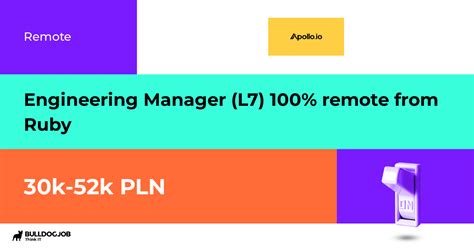 Engineering Manager L7 100 Remote From Ruby Remote